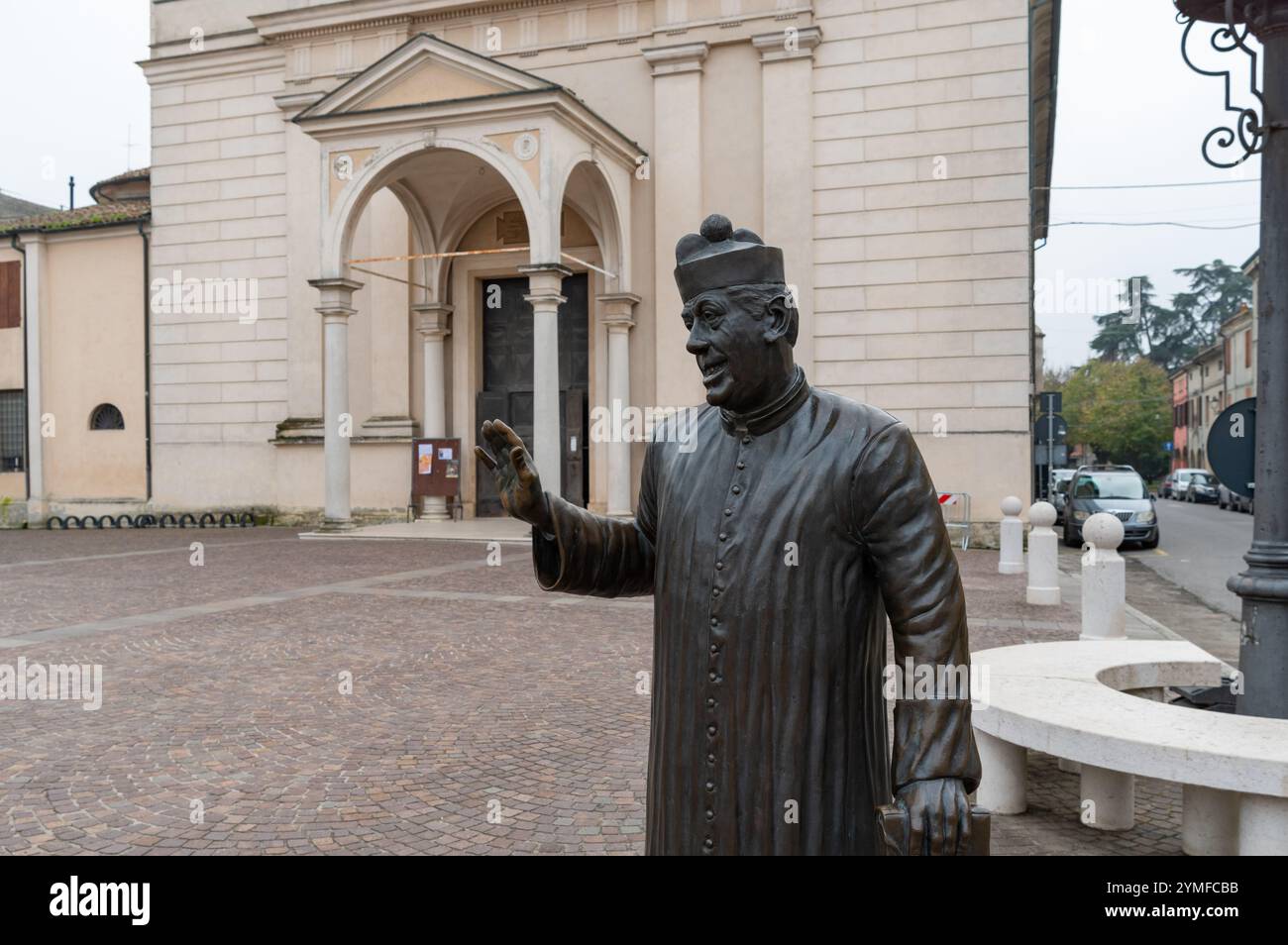 Brescello, Italy (8th November 2024) - The statue representing the ...