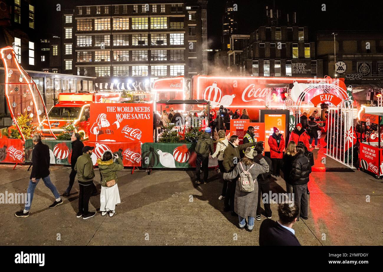 EDITORIAL USE ONLY The launch of the annual Coca-Cola Christmas Truck ...