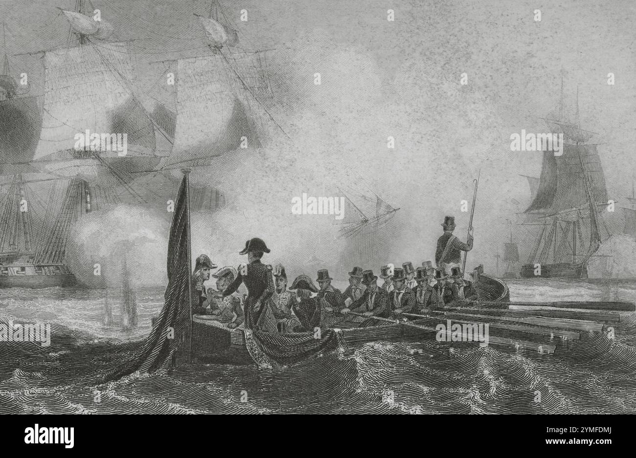 British frigate drawing hi-res stock photography and images - Alamy