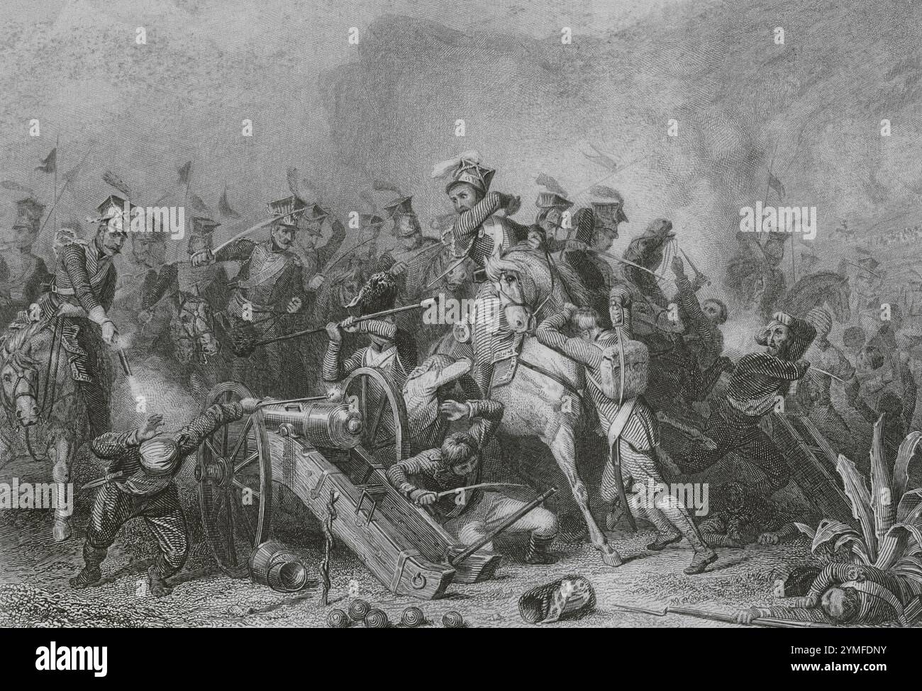 Peninsular War. Battle of Somosierra (Spain) (November 30, 1808 ...