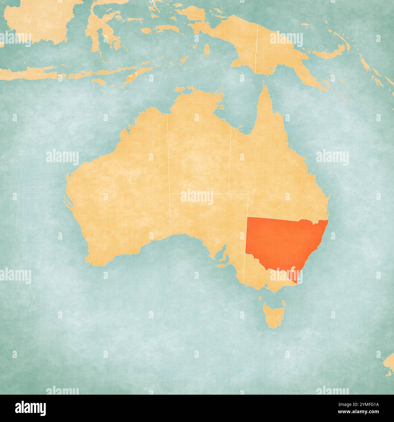 Nsw map hi-res stock photography and images - Alamy