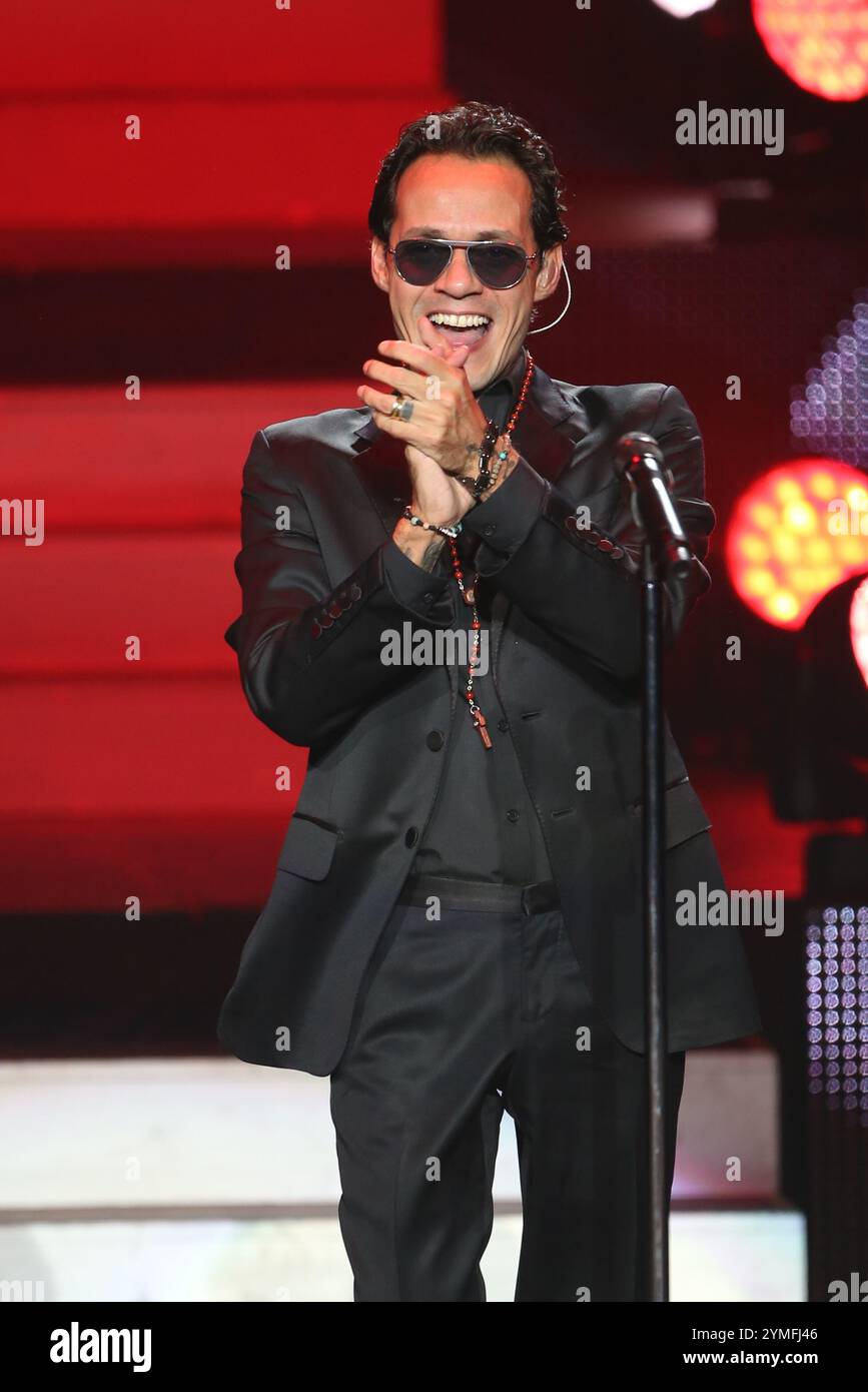 The Puerto Rican singer Marc Anthony, during his concert at The Axis ...