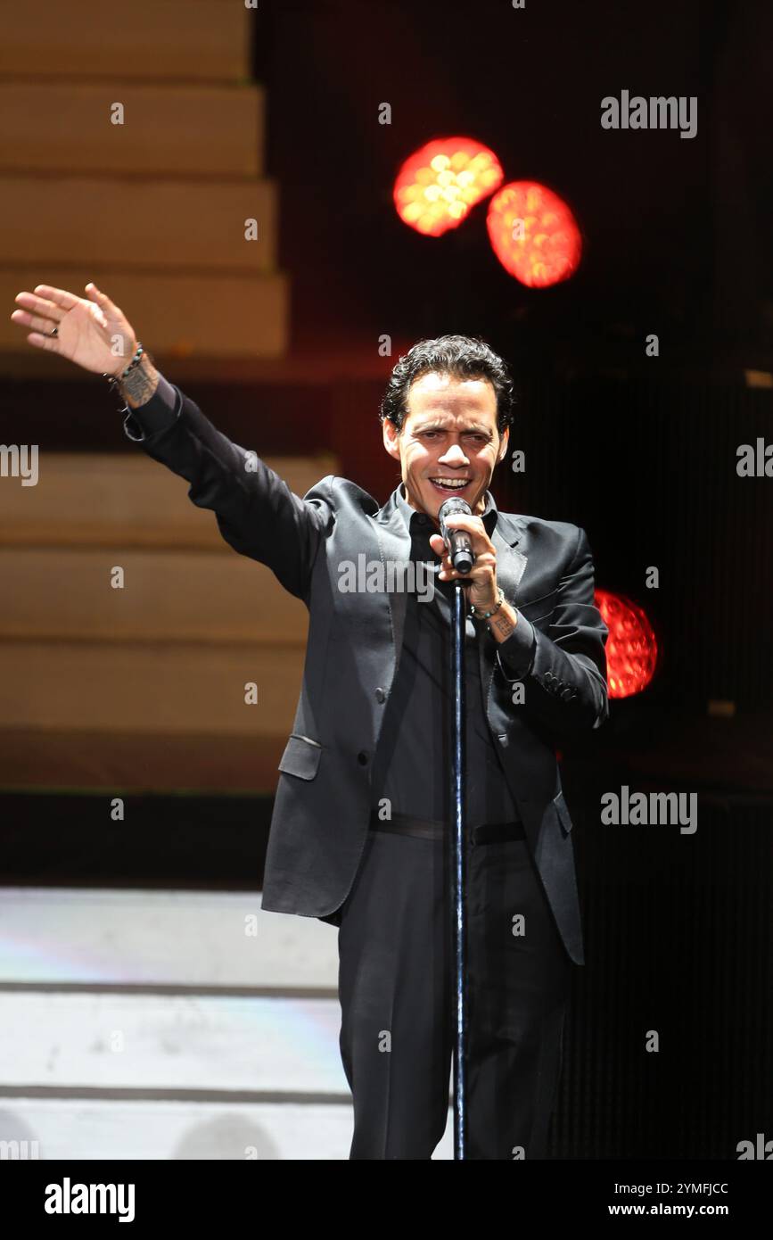 The Puerto Rican singer Marc Anthony, during his concert at The Axis ...