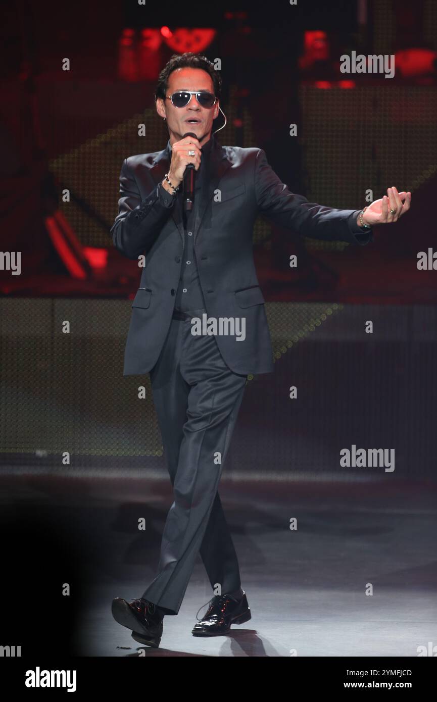 The Puerto Rican singer Marc Anthony, during his concert at The Axis ...