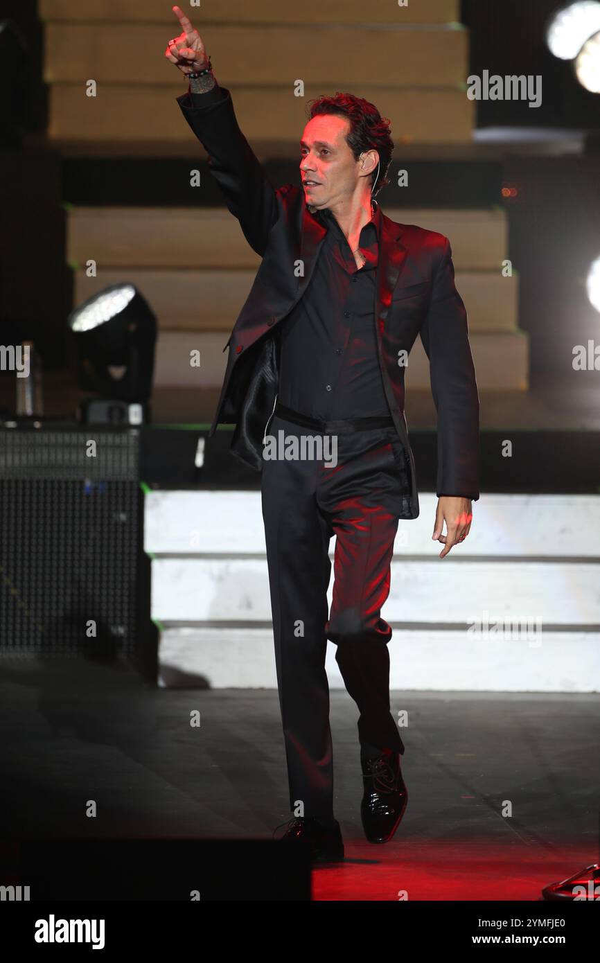 The Puerto Rican singer Marc Anthony, during his concert at The Axis ...