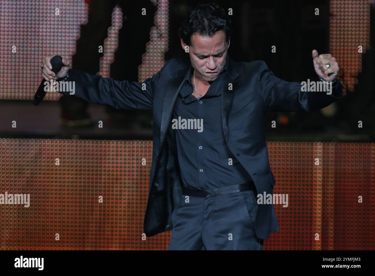 The Puerto Rican singer Marc Anthony, during his concert at The Axis ...