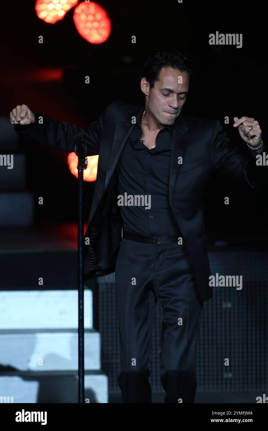 The Puerto Rican singer Marc Anthony, during his concert at The Axis ...