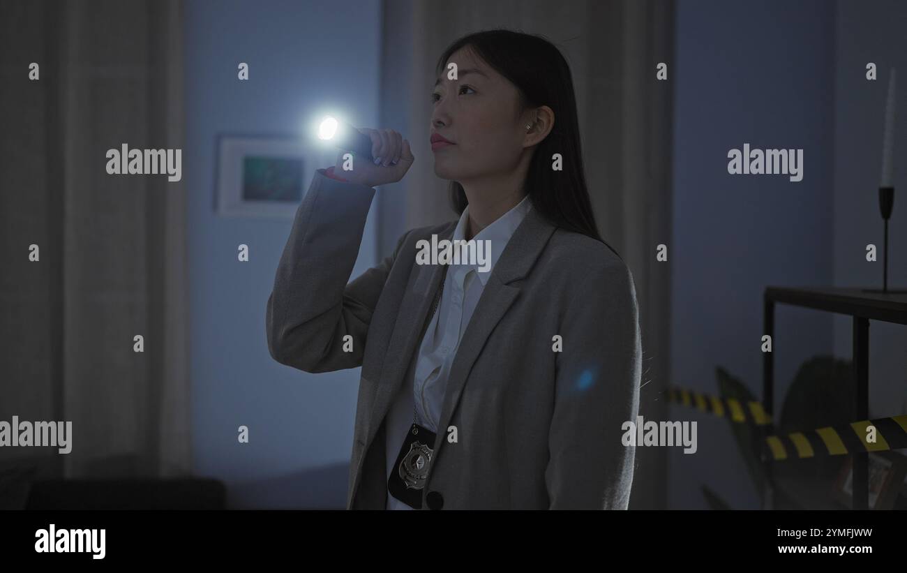 Serious woman detective examines hi-res stock photography and images ...