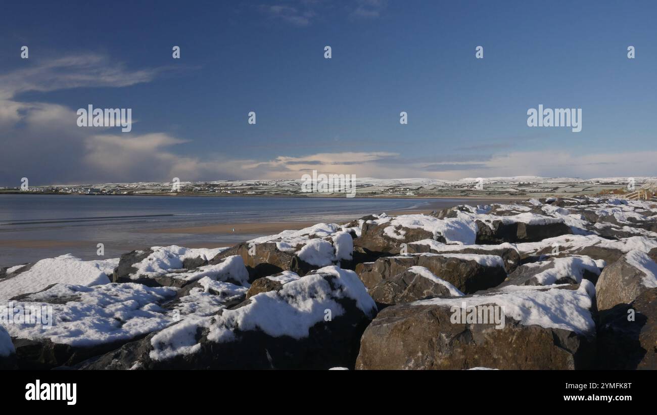 Snow on the beach in Lahinch, County Clare, Ireland Stock Photo - Alamy