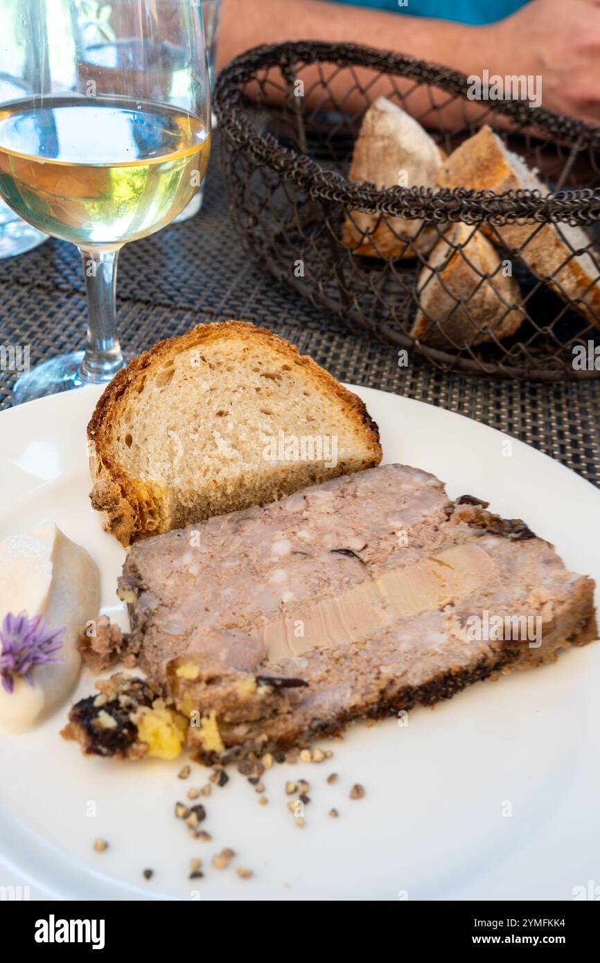 Terrine foie gras fat liver specialty food product made of liver of a ...