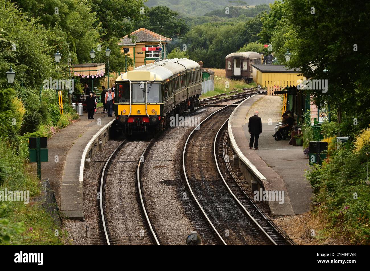 Harman's Cross station on the Swanage steam railway, Dorset, UK Stock ...
