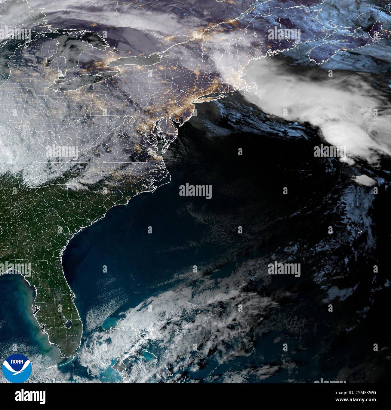 East Coast, Atlantic Ocean, USA. 21st Nov, 2024. After a relatively ...