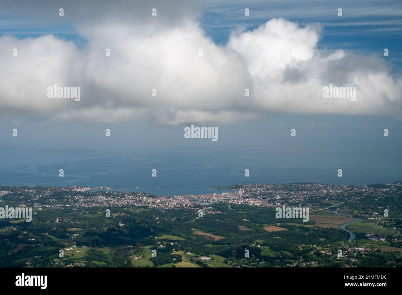 Travelling by old wooden train up to Larrun or La Rhune, Larhune ...