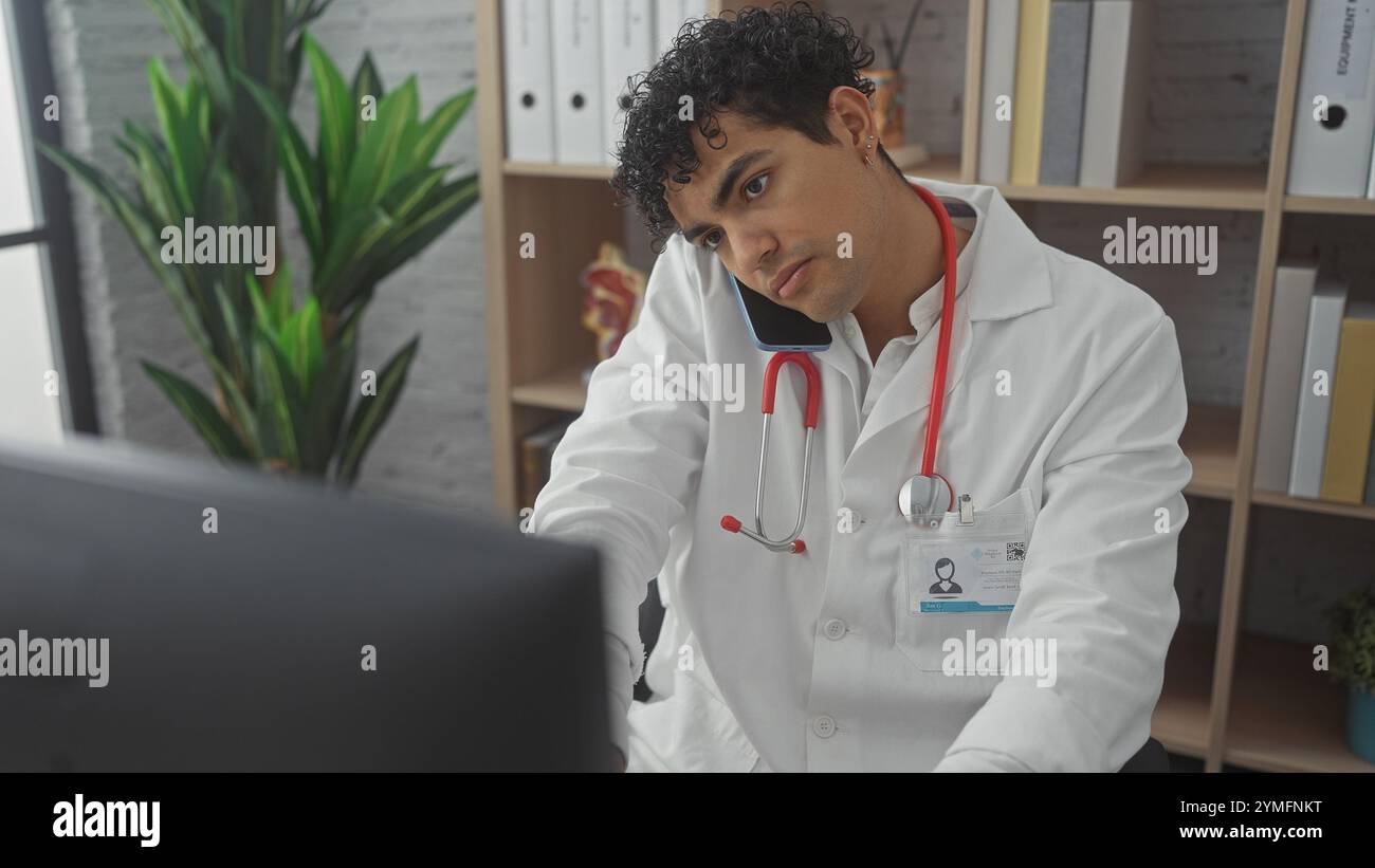 Multitasking doctor hi-res stock photography and images - Alamy
