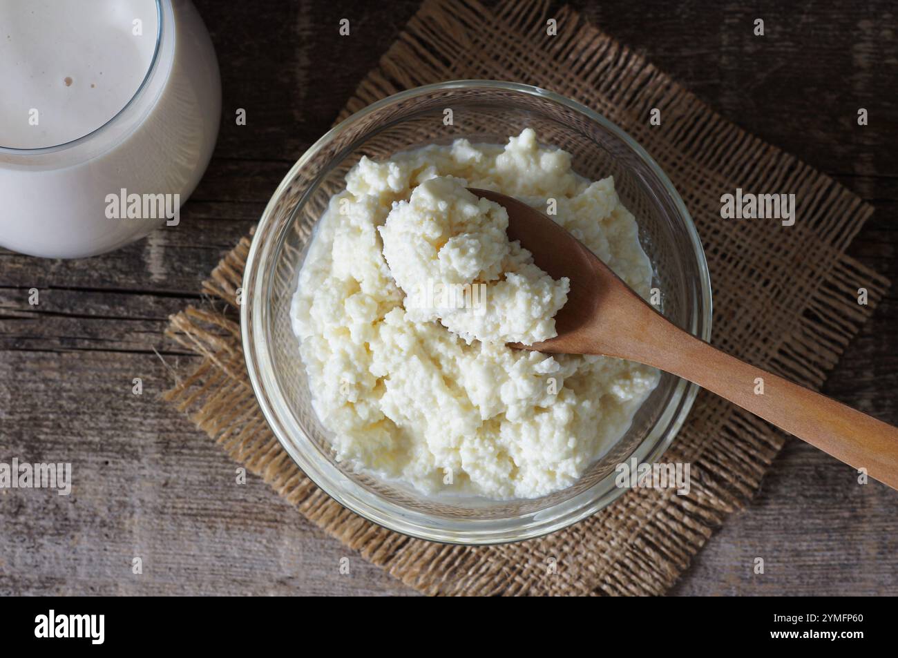 Organic Cow or buffalo colostrum, cooked and uncooked in glass bowl ...