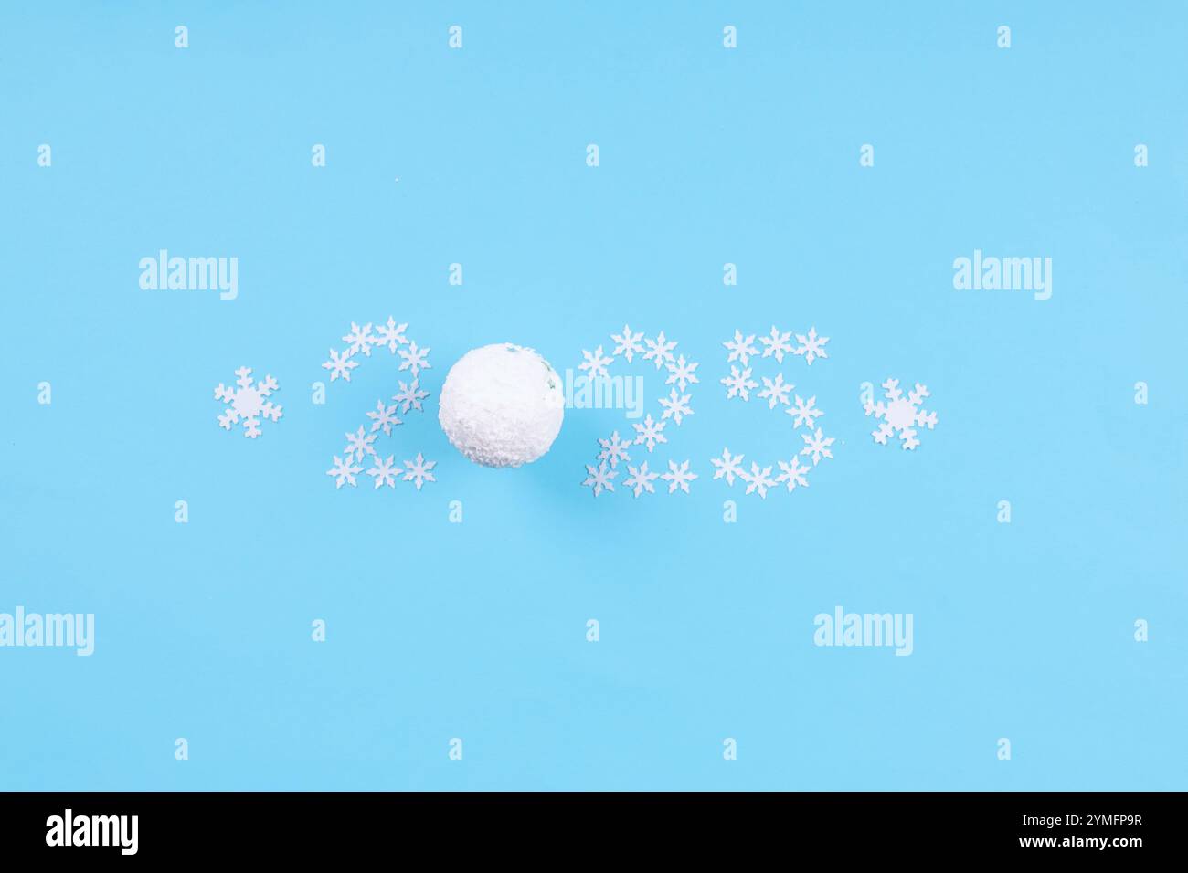 Minimalist New Year 2025 design showcasing the number 2025 created from ...