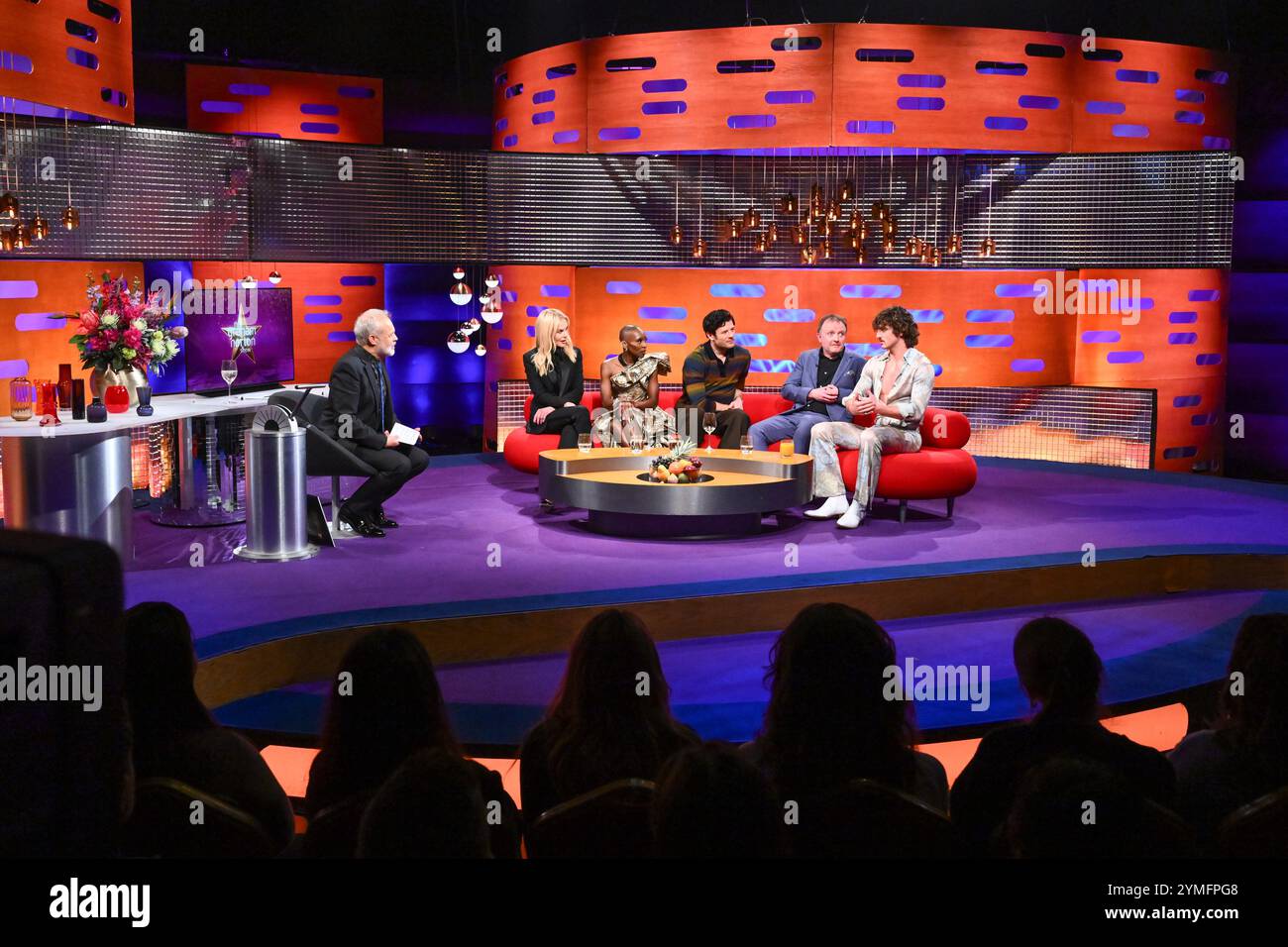 EDITORIAL USE ONLY Graham Norton, Nicole Kidman, Cynthia Erivo, James ...