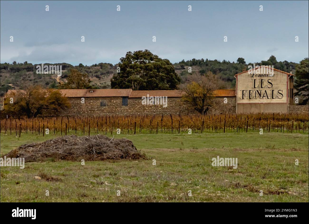 Fitou, Languedoc, France - November 20th 2024 - A winery in a ancient ...