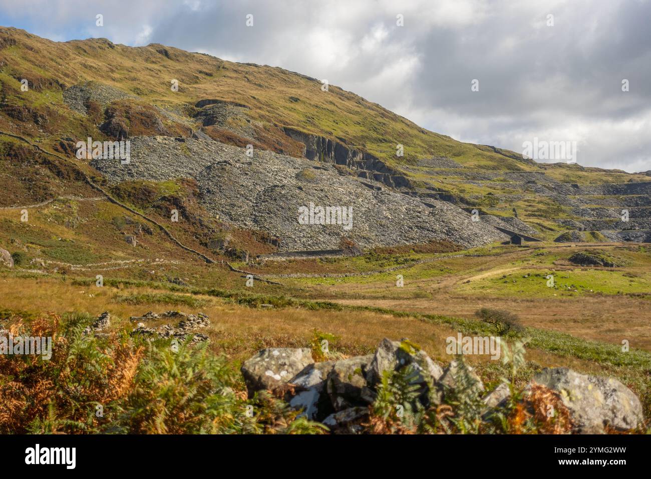 Cwm Ystradllyn and Gorseddau and Prince of Wales Slate Quarries Stock ...