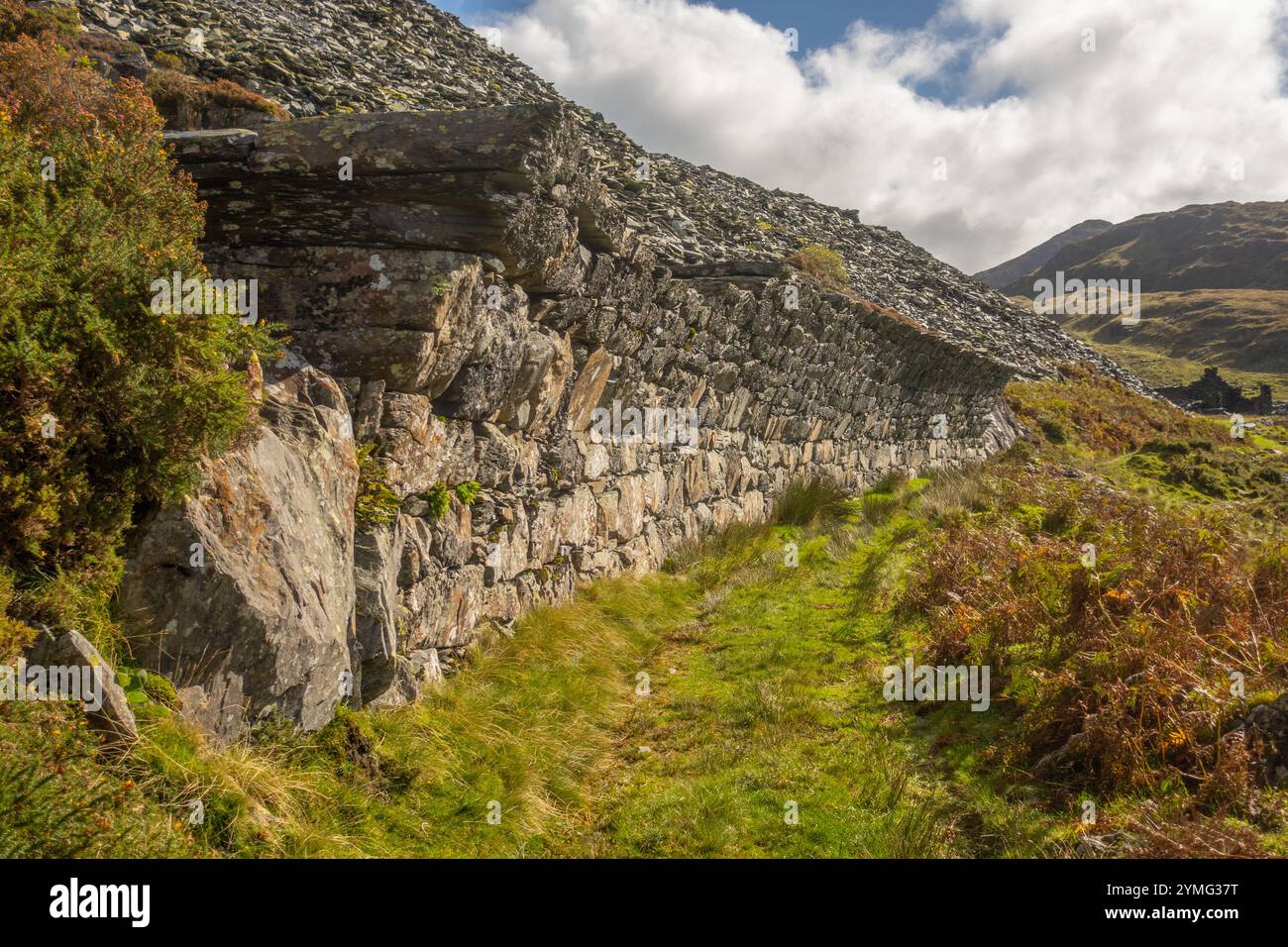 Gorseddau and prince of wales slate quarries hi-res stock photography ...