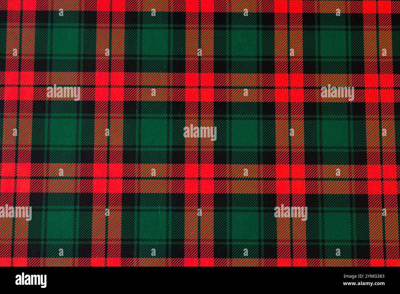 Red, green checkered paper background, not an illustration Stock Photo ...