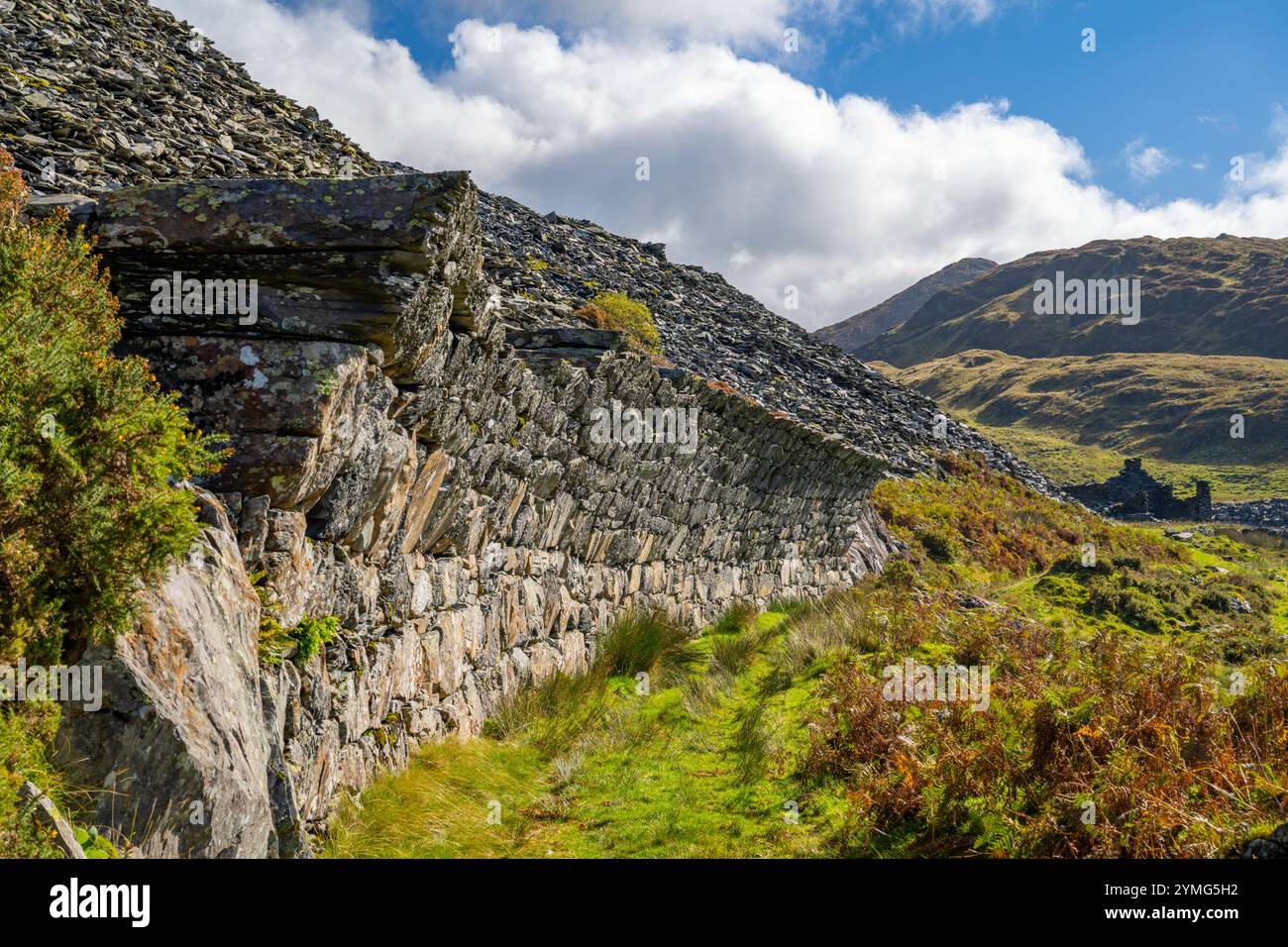 Gorseddau and prince of wales slate quarries hi-res stock photography ...