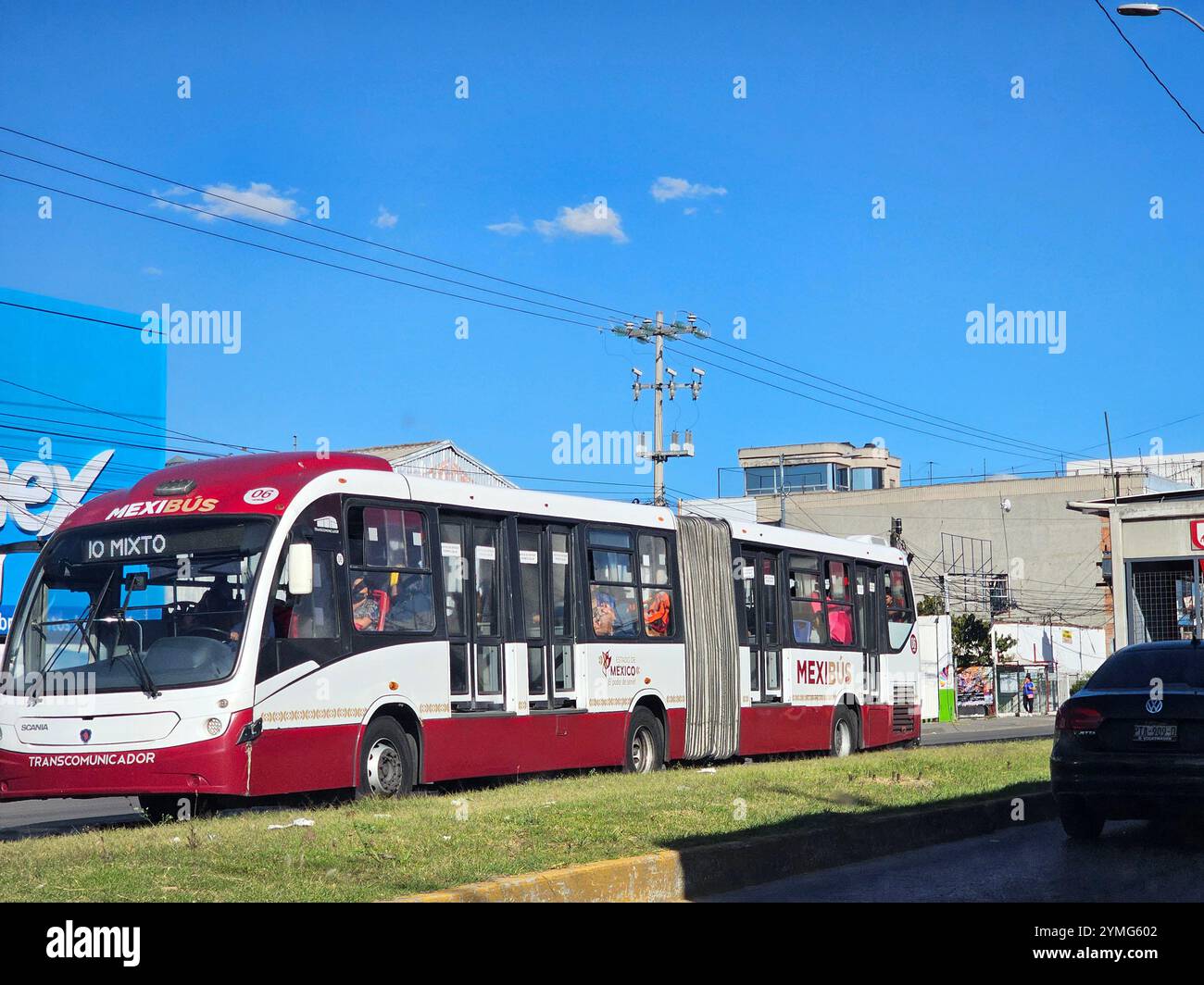 Coacalco, State of Mexico, Mexico - Nov 10 2024: Autobus Mexibus is a ...