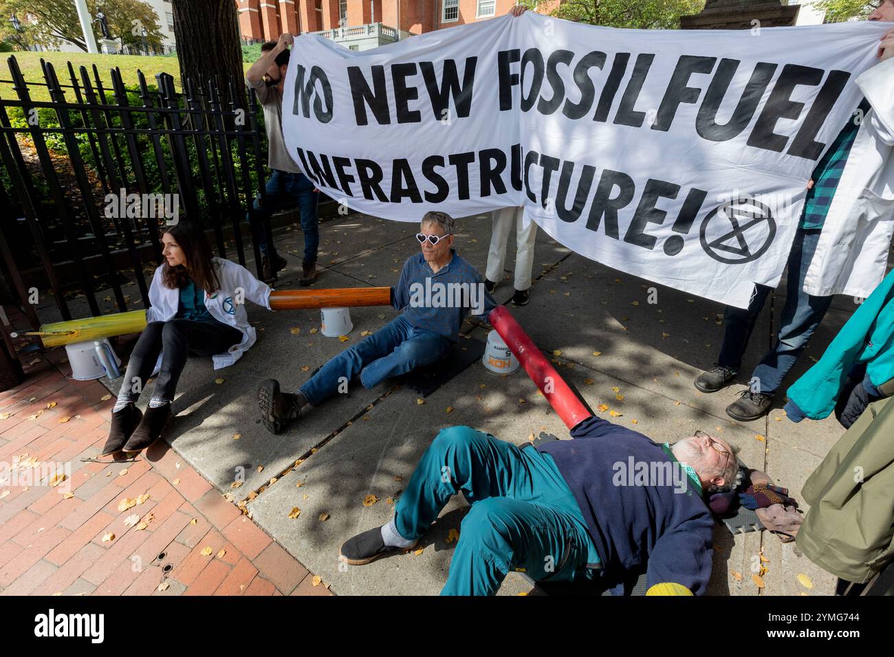 Sept. 24, 2024. Boston, MA. For a second day Extinction Rebellion ...