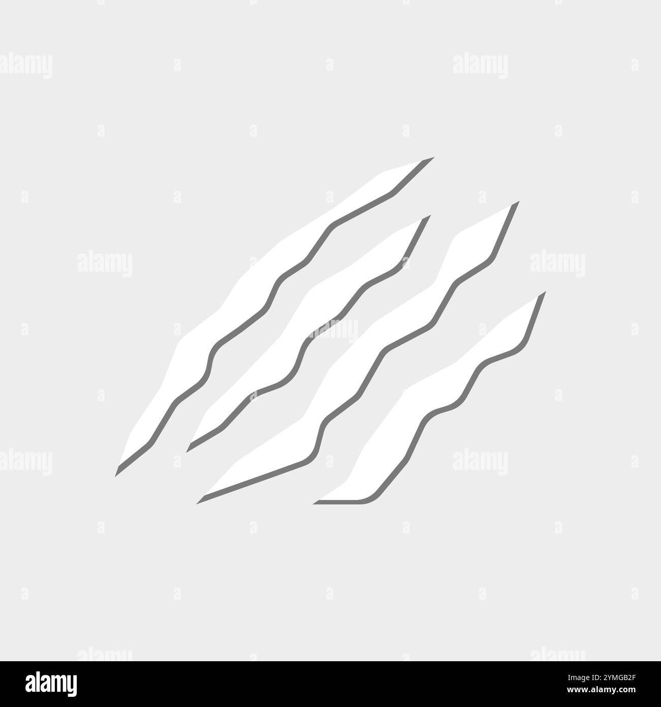 Wild animal footprint. Scratch logo. Claw mark vector. Scratch icon ...