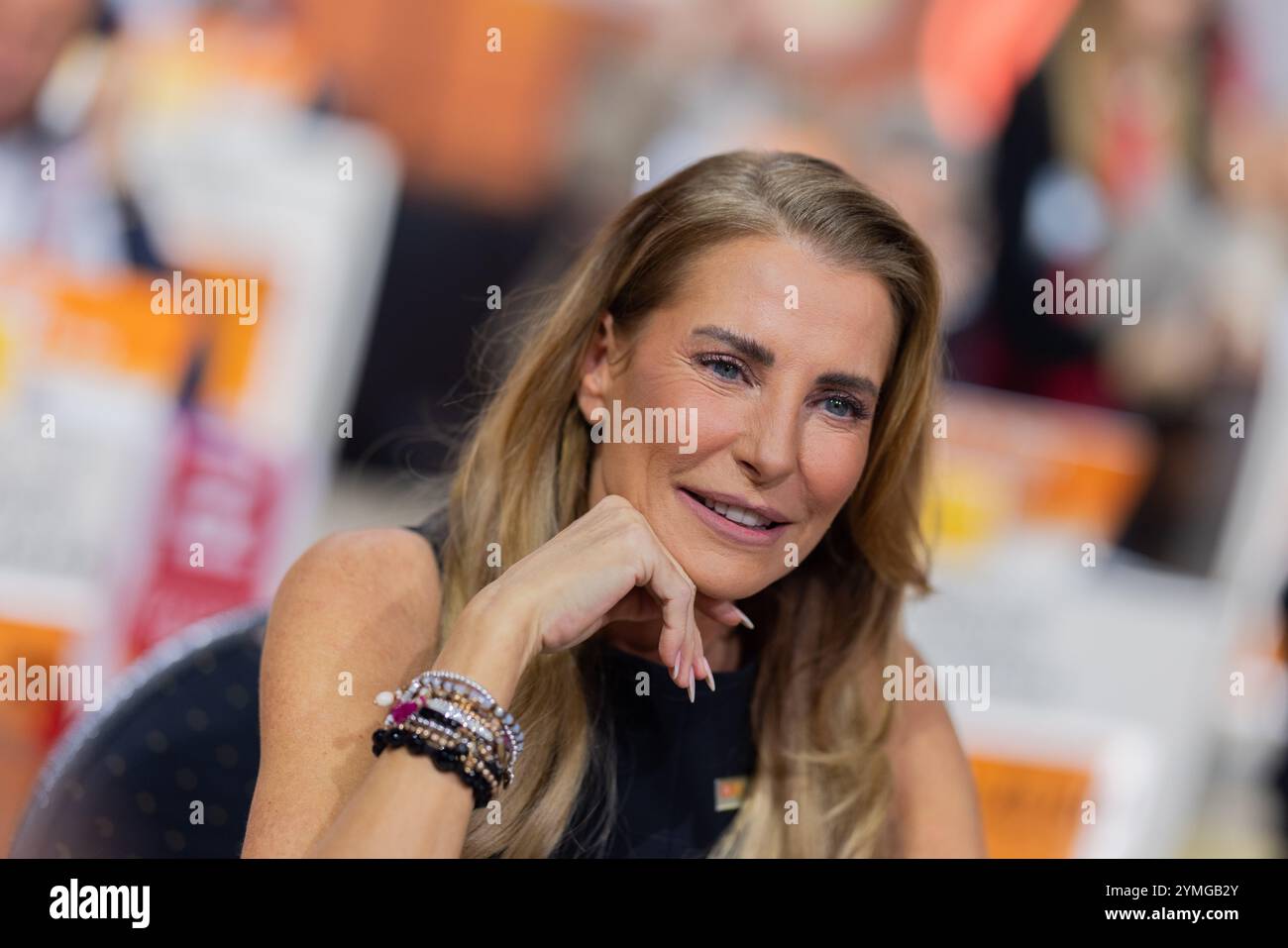 21 November 2024, North Rhine-Westphalia, Hürth: Giulia Siegel, model ...