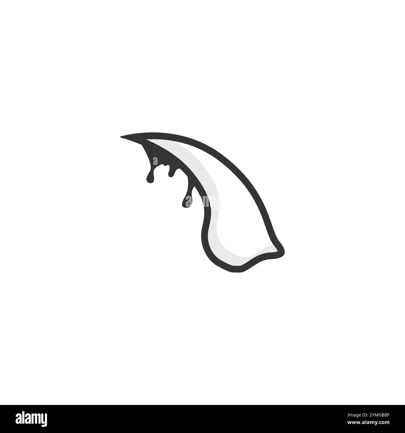 Blood from animal claw vector. Monster claw vector icon. Simple wounded ...