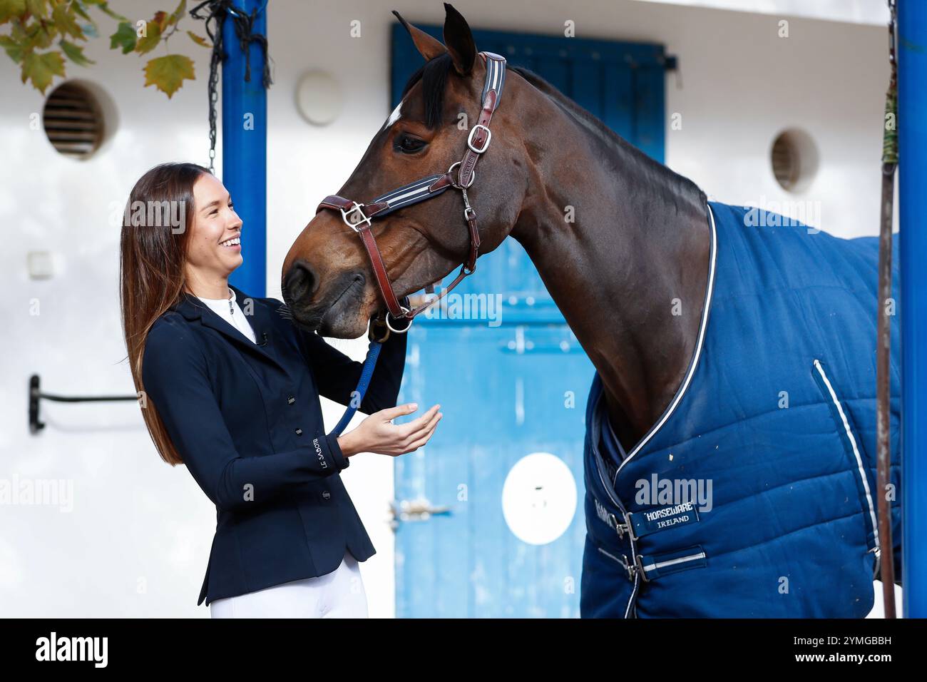 Otti Verdu, Spanish jumping rider, poses for portrait for Europa Press ...