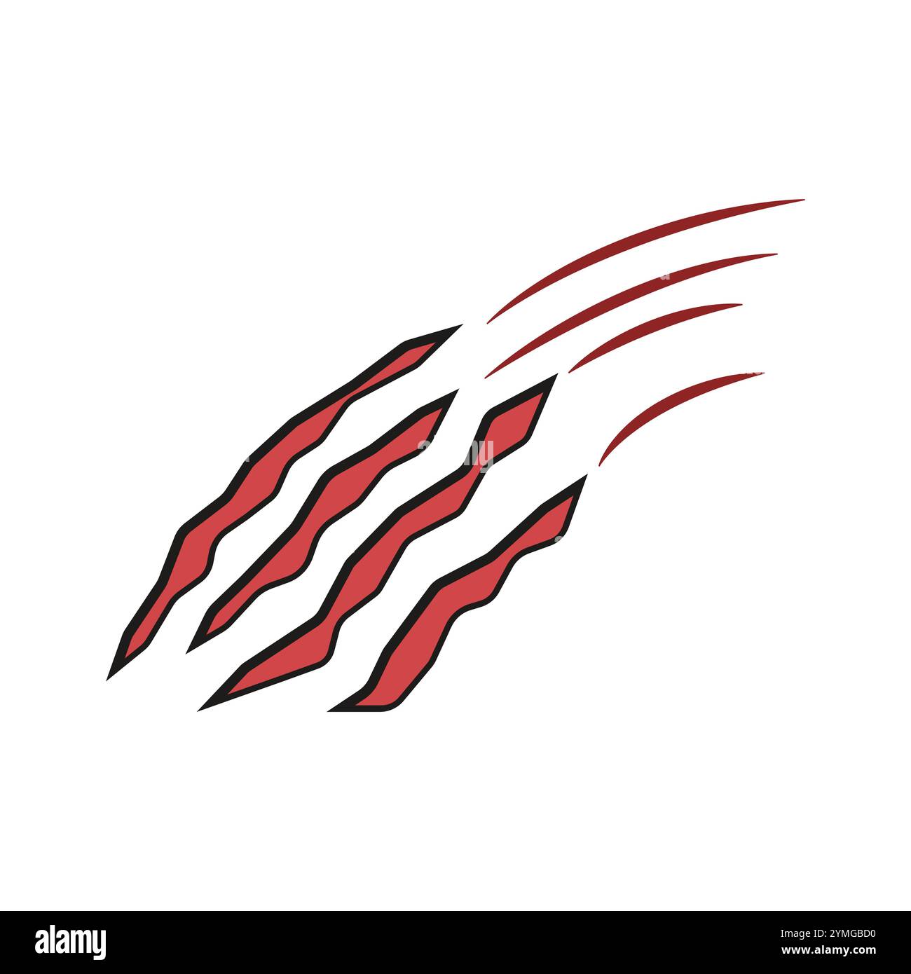 Wild animal footprint. Scratch logo. Claw mark vector. Scratch icon ...