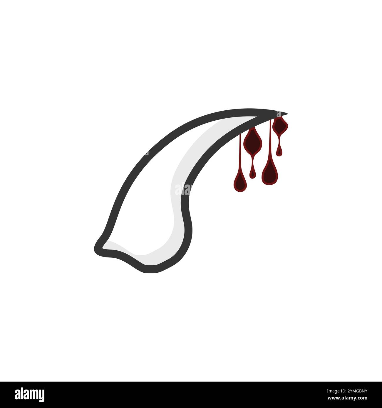 Blood from animal claw vector. Monster claw vector icon. Simple wounded ...