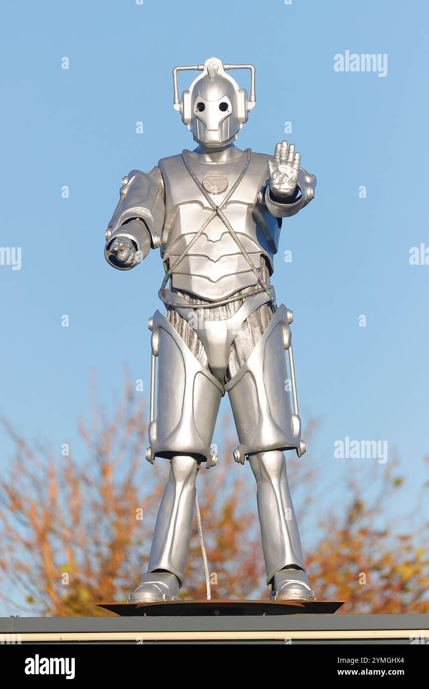 Doctor Who Cyberman film prop replica, located at a space themed ...