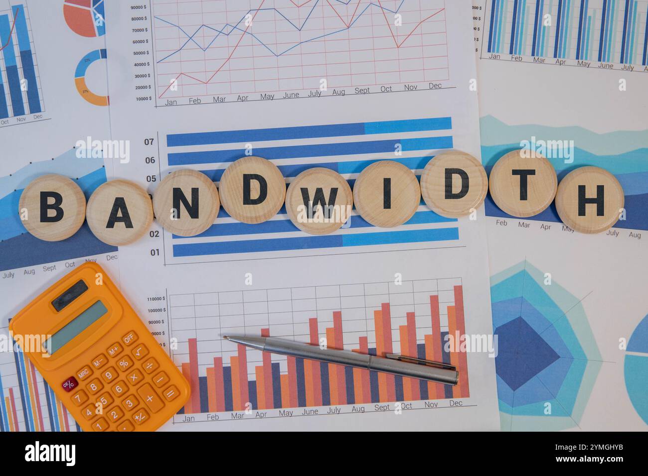 Financial concept meaning Burstable Bandwidth with inscription on the ...