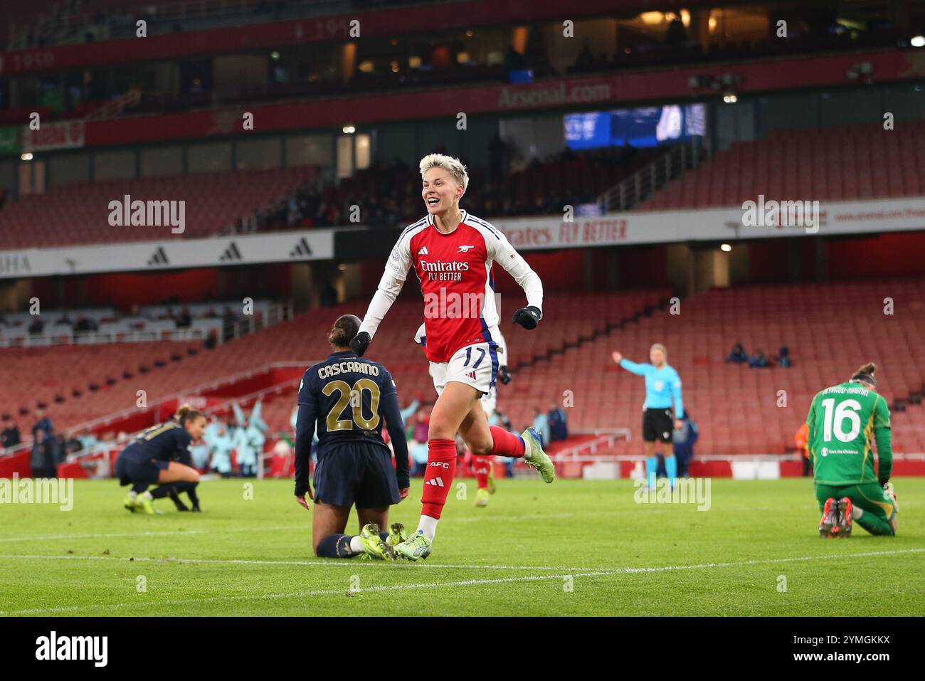Arsenal Stadium, London, UK. 21st Nov, 2024. Womens Champions League ...