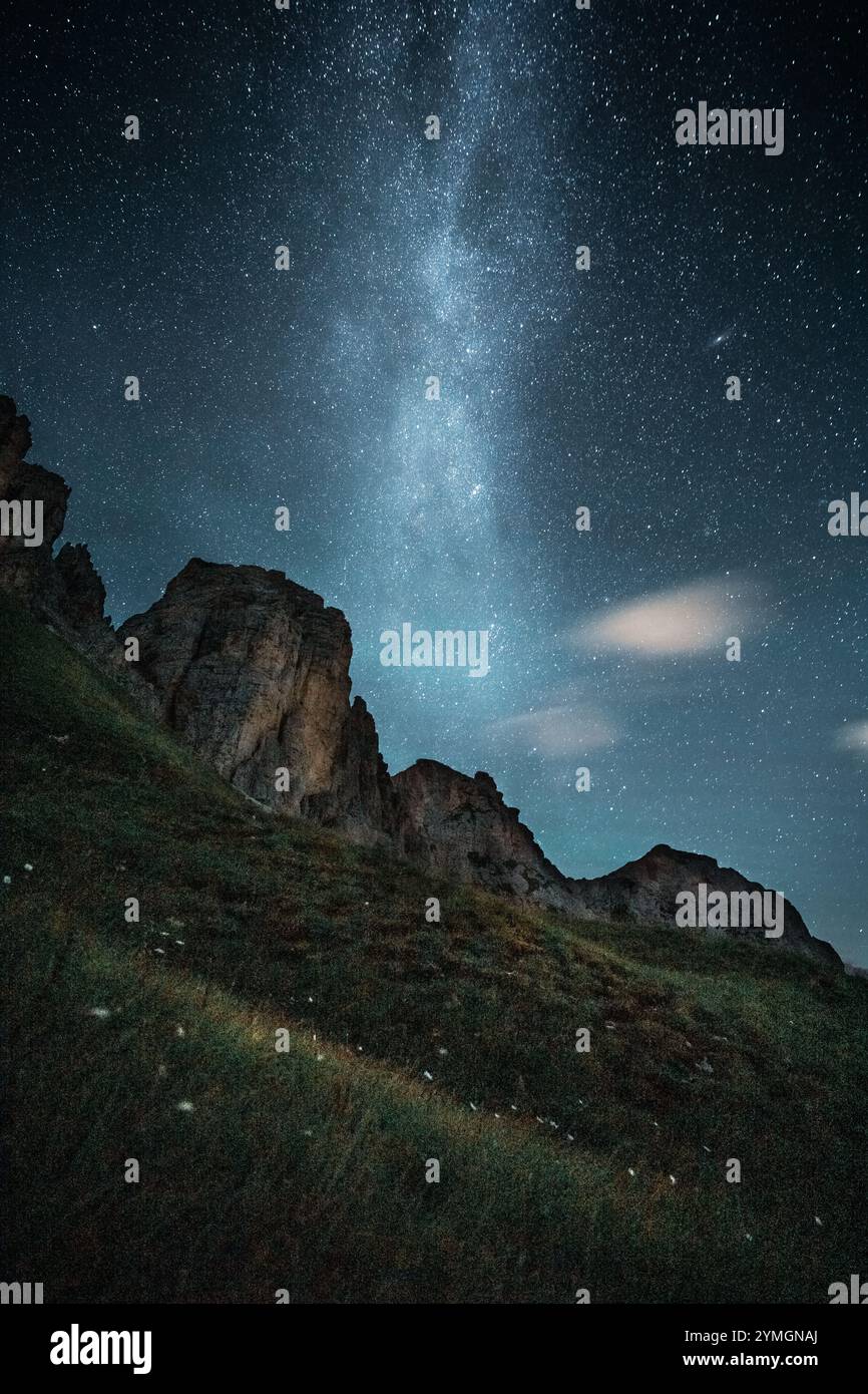 Starry night sky filled shimmering hi-res stock photography and images ...