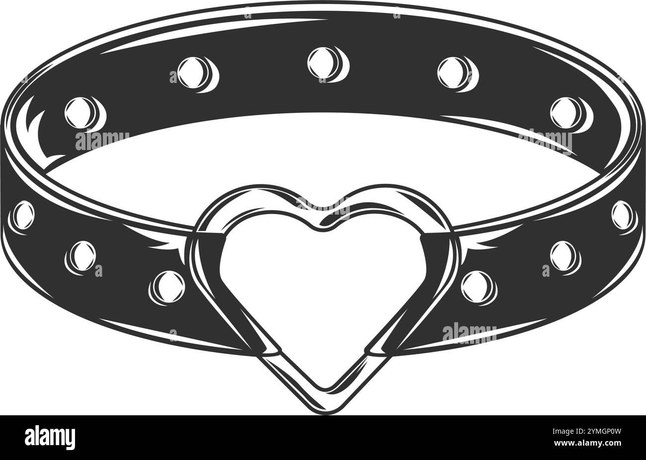 heart collar vintage aesthetic Stock Vector Image & Art - Alamy