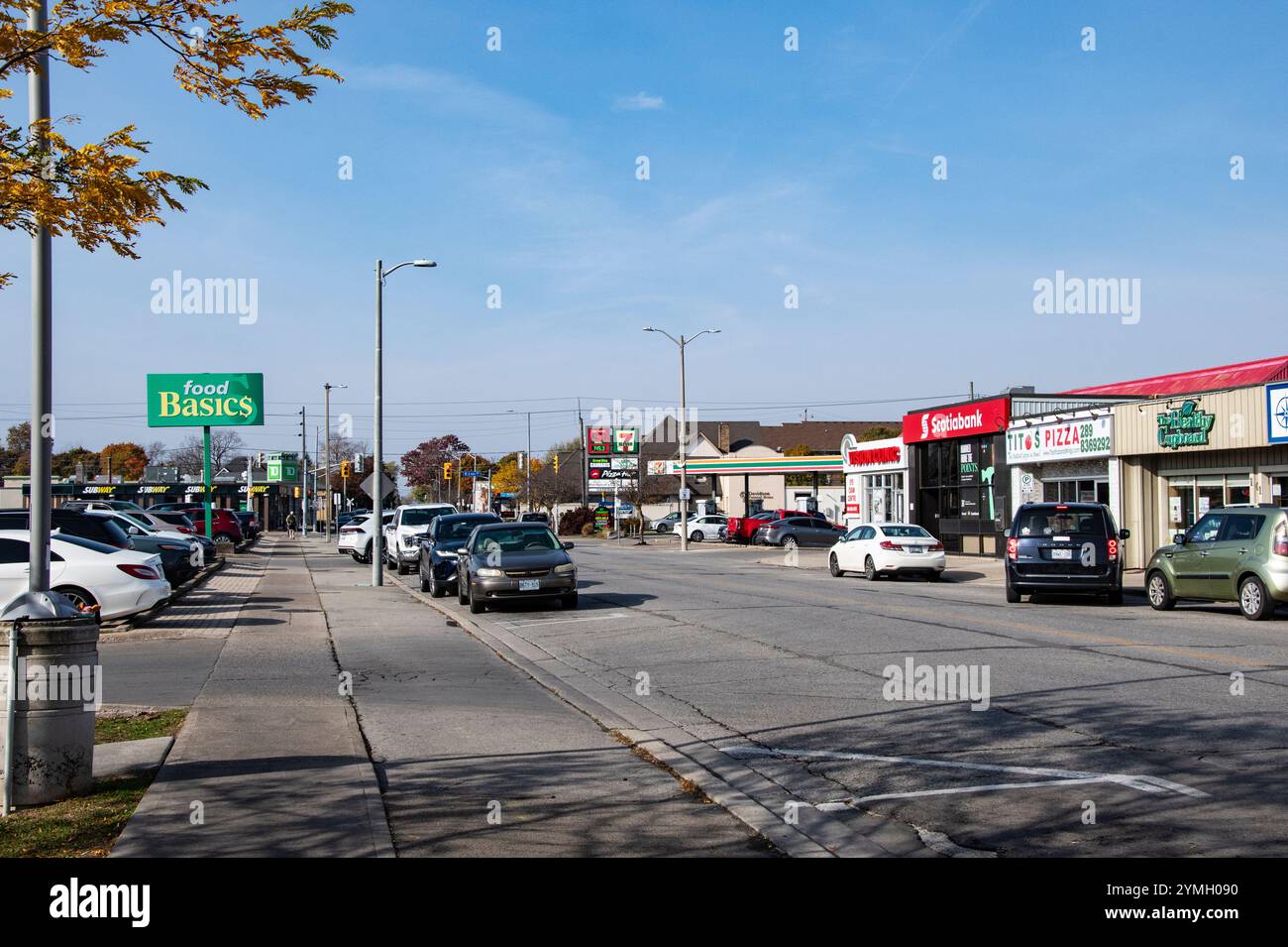 Clarence Street in downtown Port Colborne, Ontario, Canada Stock Photo ...