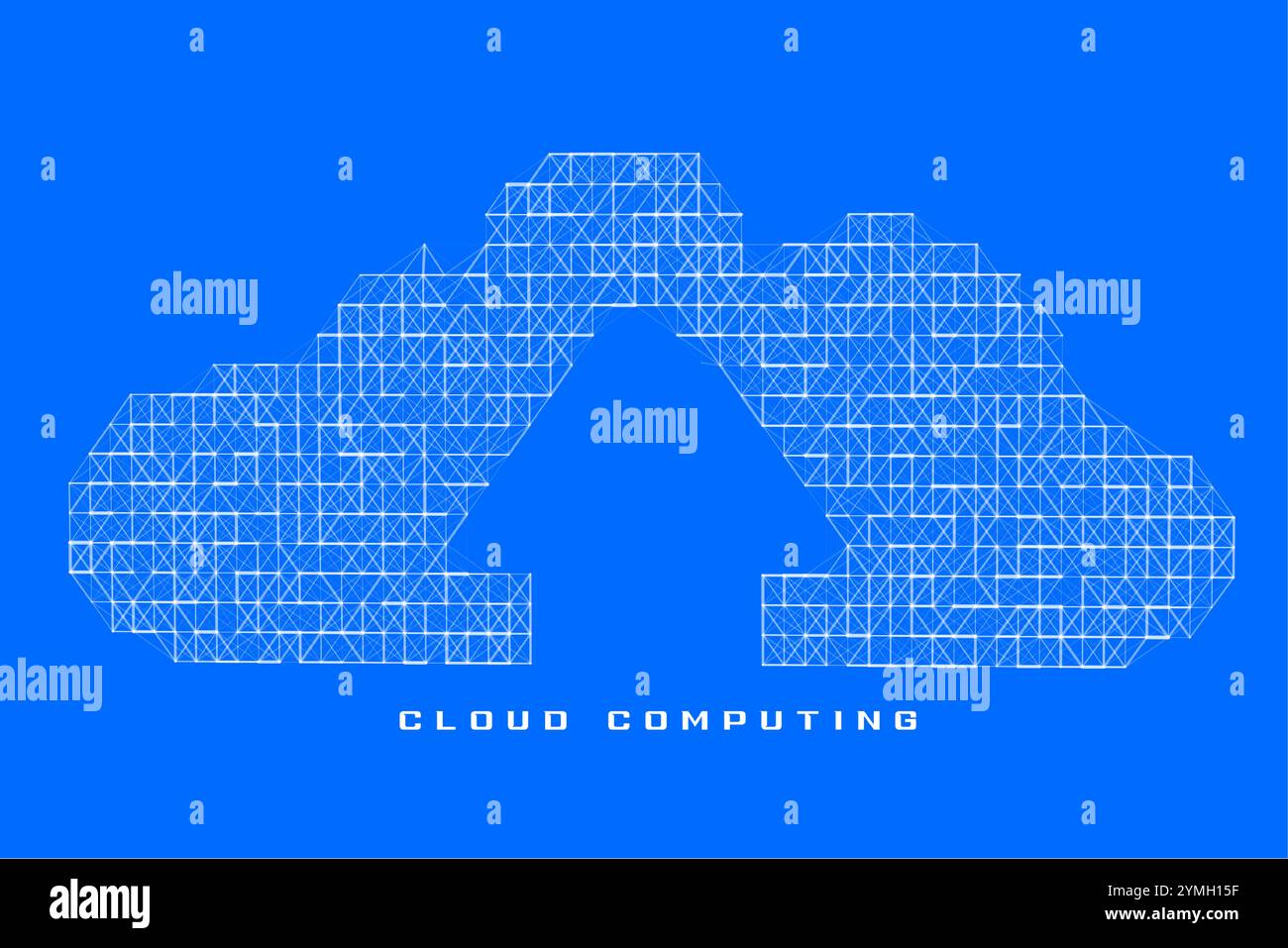 Digital Cloud Computing Background For Global Connection Vector Stock Vector Image And Art Alamy