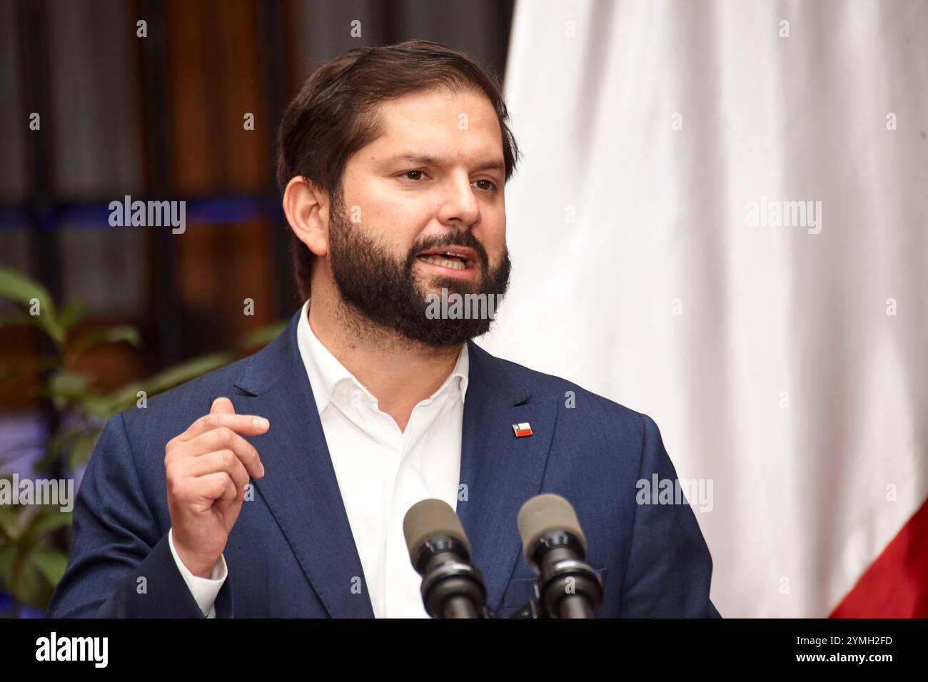 Santiago, Rm, Chile. 20th Nov, 2024. The President of Chile Gabriel ...