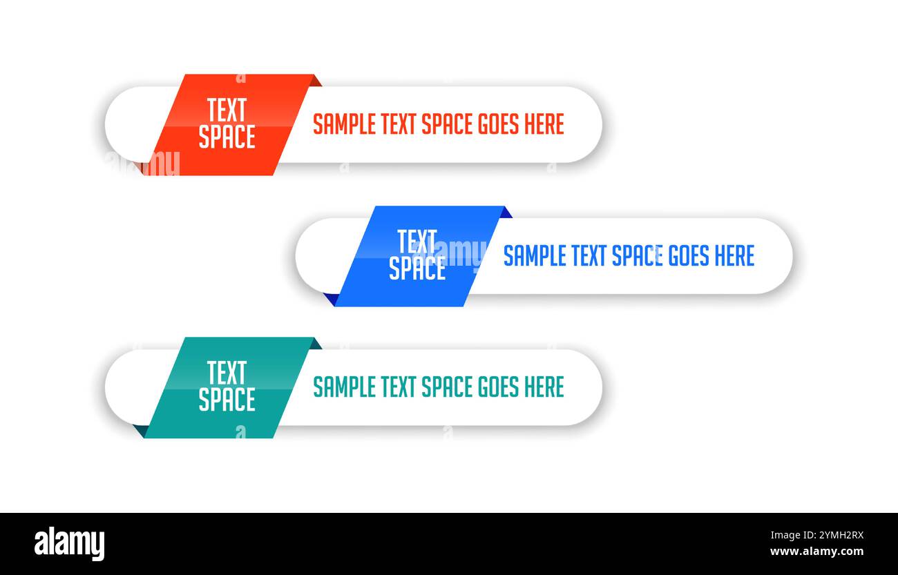 collection of lower third title bar banner for name or info vector Stock Vector Image & Art - Alamy