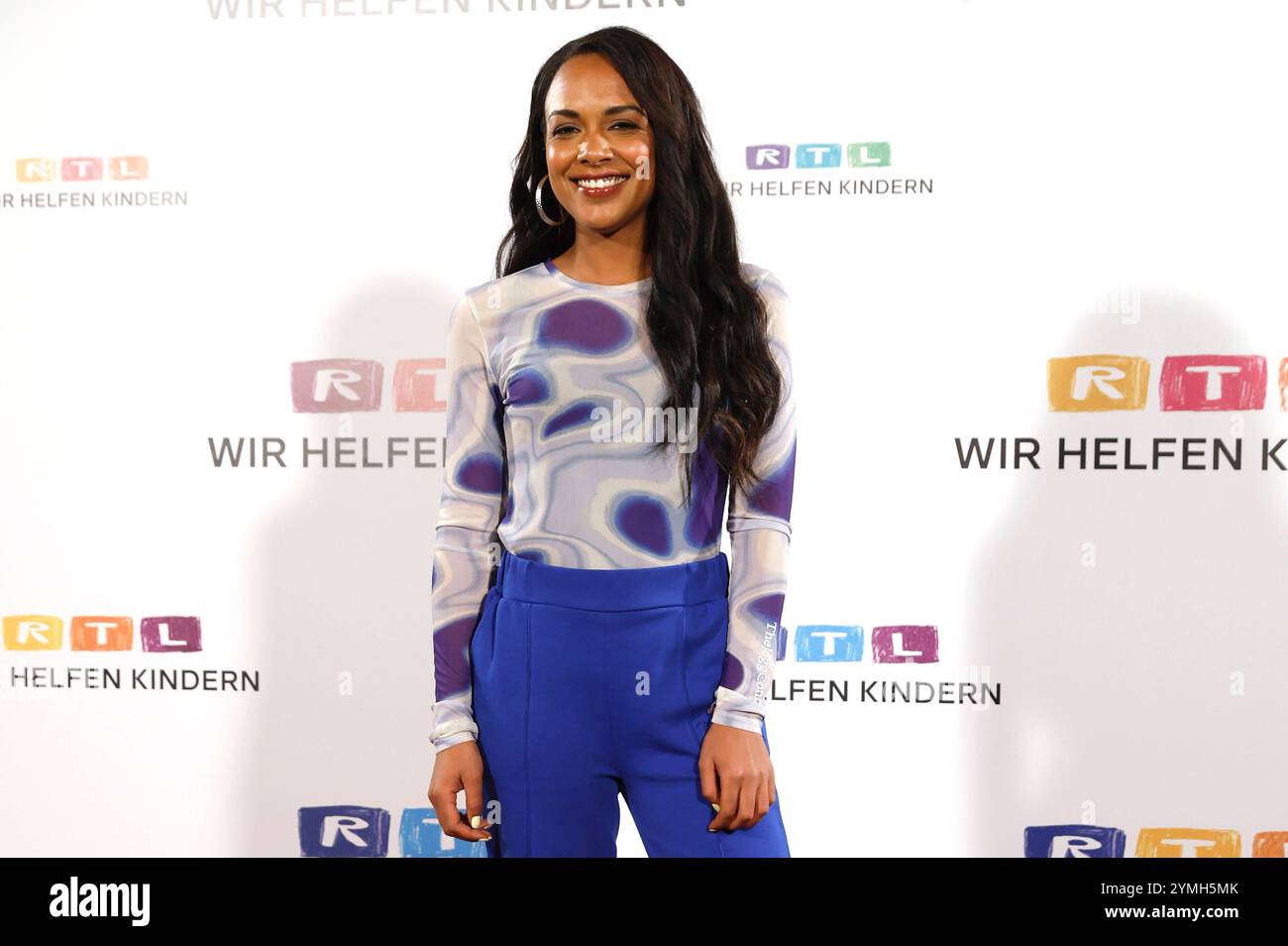 Janique Johnson beim 29. RTL-Spendenmarathon 2024 im Studio 8 der EMG ...
