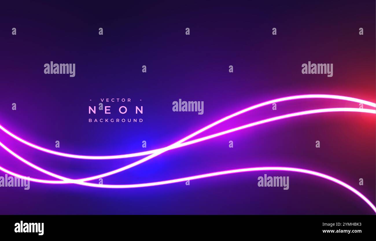 wavy style bright LED beam wallpaper for modern backdrop vector Stock ...