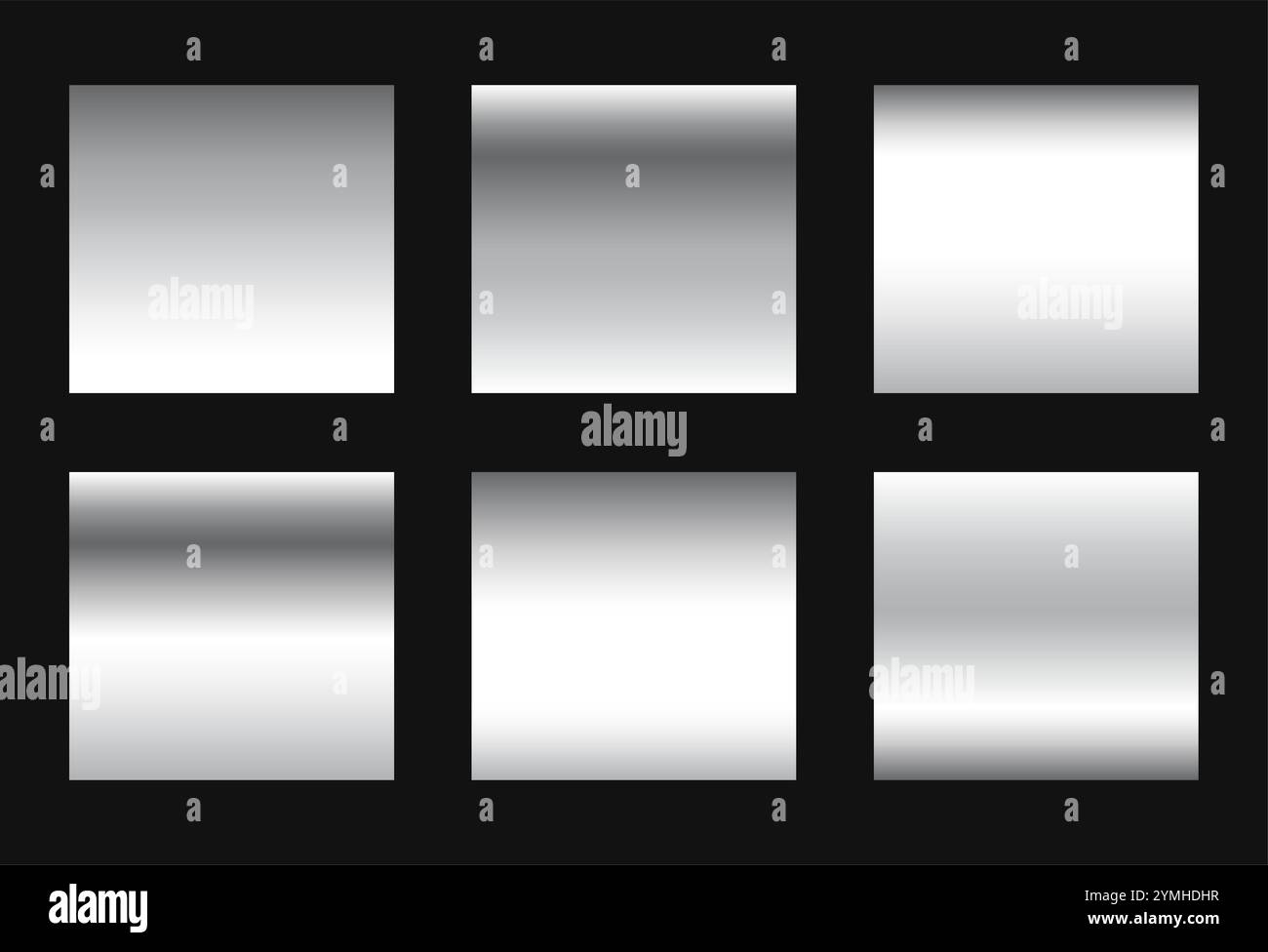 set of gray gradient shade palette element for ui/ux presentation ...