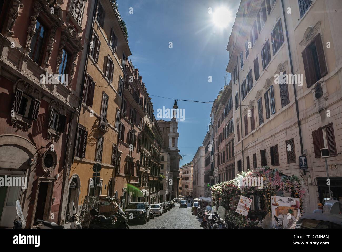 ROME, ITALY - JUNE 15, 2024: street in old Rome showcases historic ...