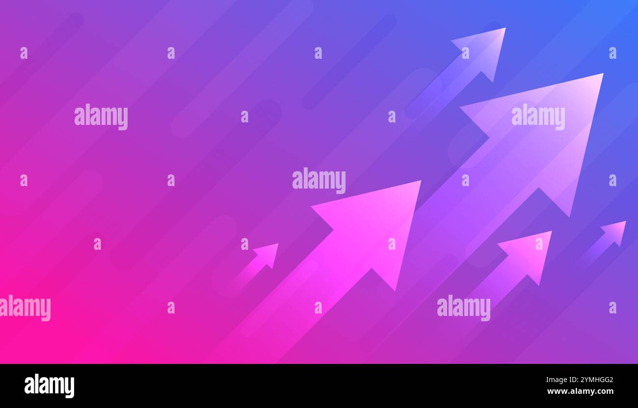 financial market rising arrow concept background design vector Stock ...