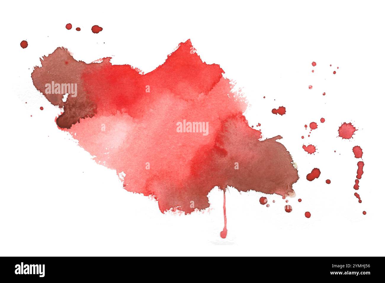 abstract watercolor ink blob texture background in grungy style vector ...