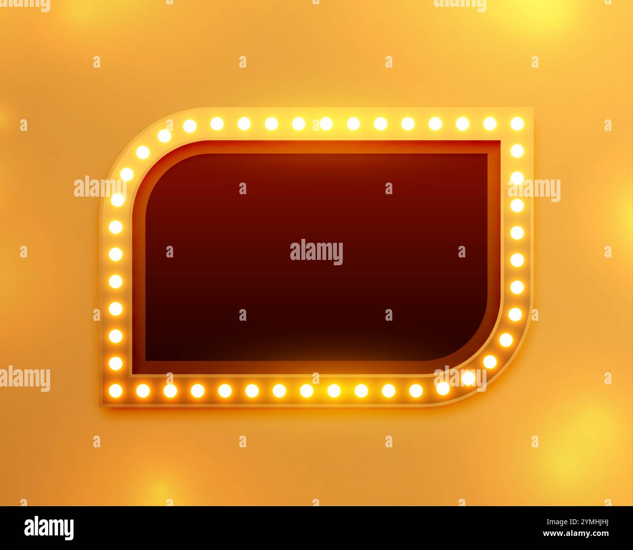vintage style empty theater marquee billboard frame design vector Stock Vector Image & Art - Alamy
